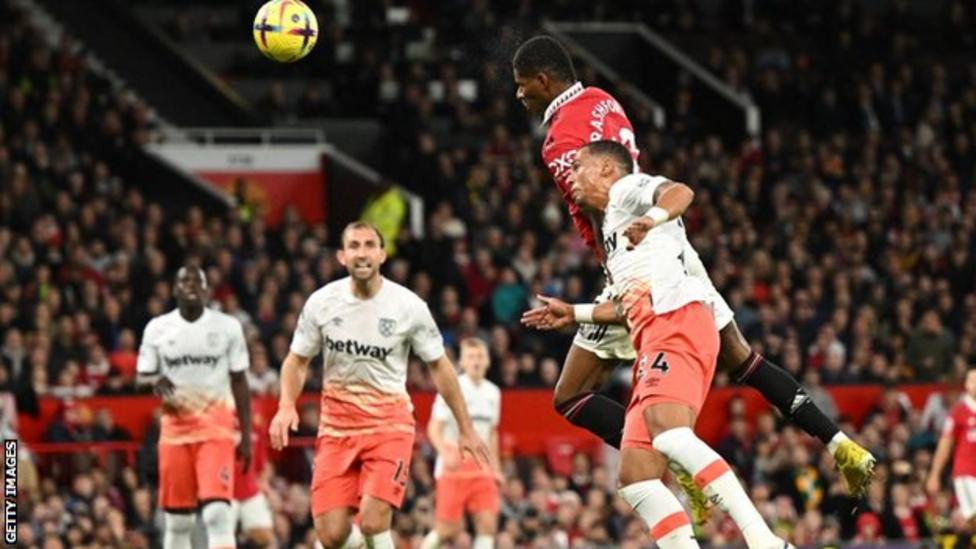 Manchester United 1-0 West Ham: Marcus Rashford landmark goal seals ...