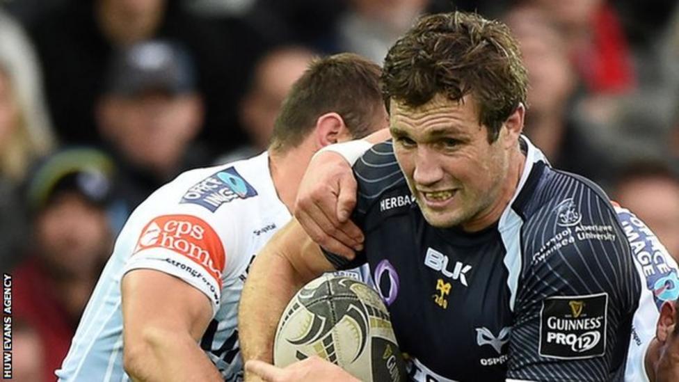 Andrew Bishop: Ospreys centre retires because of back injury - BBC Sport