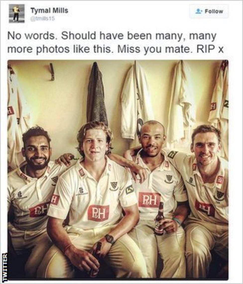 Sussex bowler Matthew Hobden dies at the age of 22 - BBC Sport