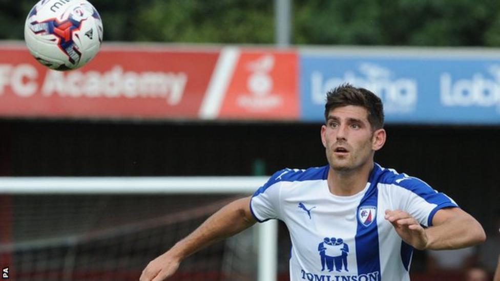 Ched Evans: Chesterfield striker scores on return to football - BBC Sport