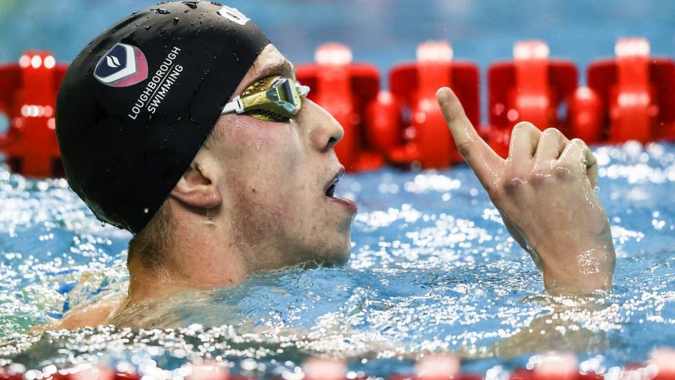 Daniel Wiffen: Swimmer breaks third Irish record in Stockholm - BBC Sport