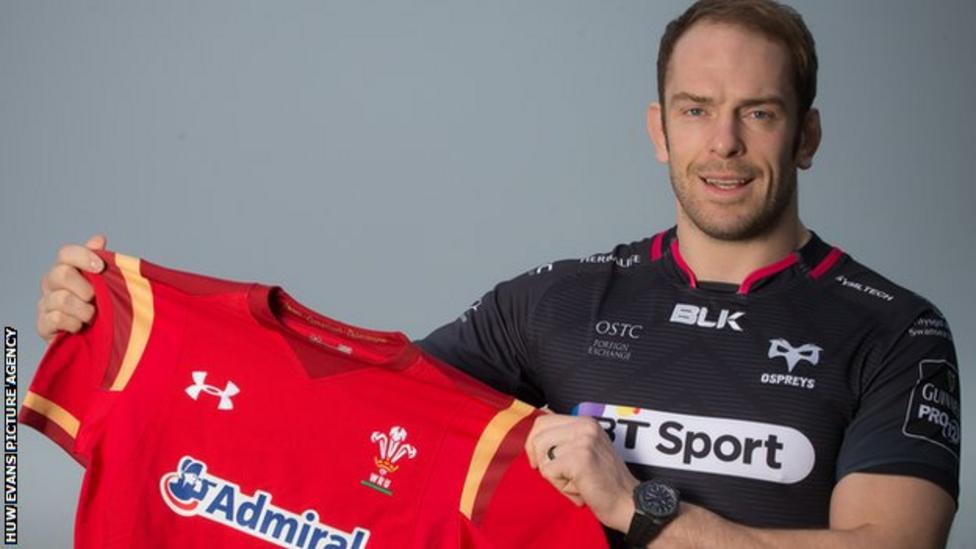 Alun Wyn Jones: Lock extends Wales and Ospreys dual contract - BBC Sport