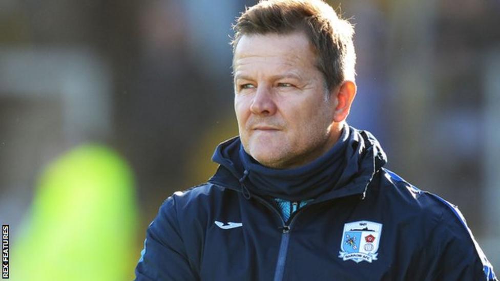 Mark Cooper: Barrow boss gets eight-game touchline ban - BBC Sport