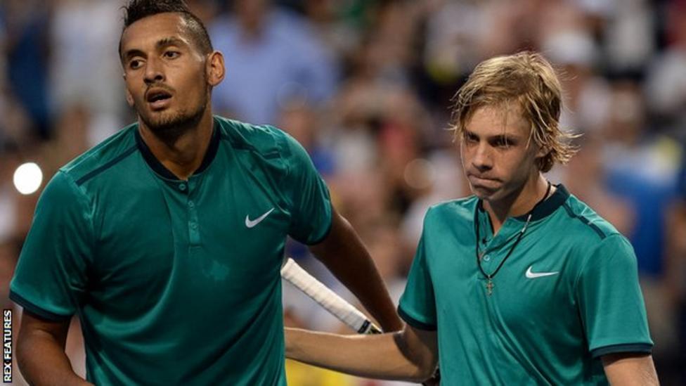 Rogers Cup: Nick Kyrgios beaten by Wimbledon junior champion Denis Shapovalov - BBC Sport