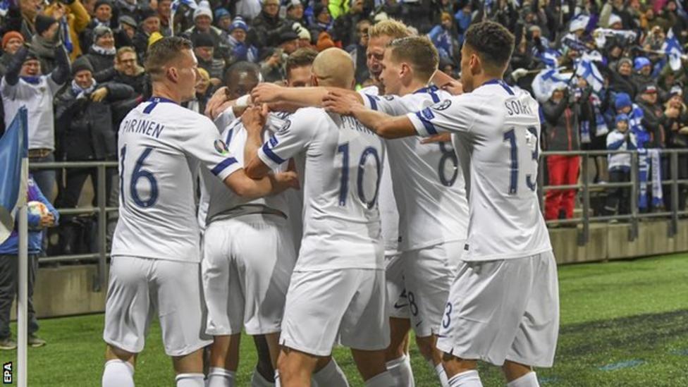 Finland qualify for Euro 2020 and first major tournament - BBC Sport