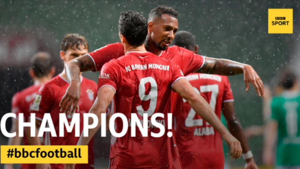 Bayern Munich win eighth successive Bundesliga title after beating ...