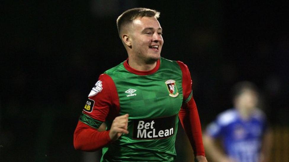 Coleraine sign Glentoran winger Dylan Davidson on a two-and-a-half year ...
