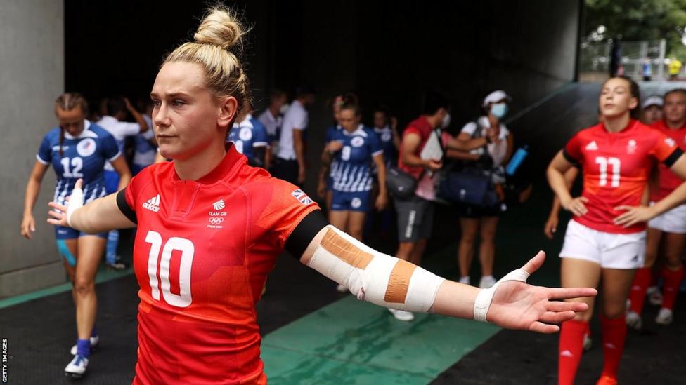 Megan Jones: Rugby Sevens co-captain flying the GB flag at European ...