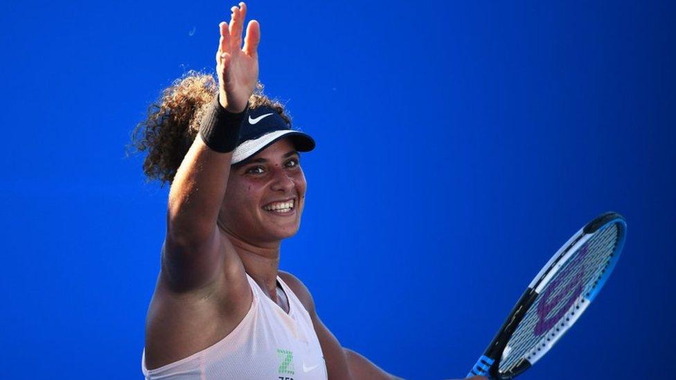 Australian Open: Egypt's Mayar Sherif creates history - BBC Sport