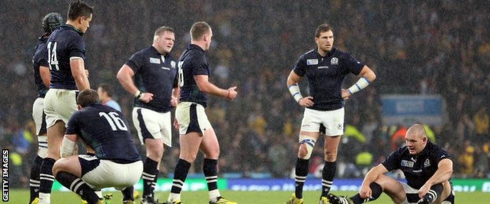 Rugby World Cup 2015: Australia beat Scotland in final minute - BBC Sport