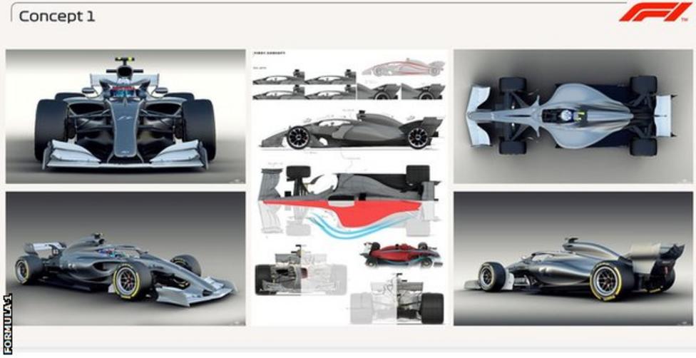 Formula 1 reveals 2021 car concepts - BBC Sport