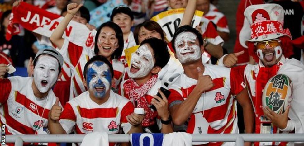 Japan: Rugby World Cup quarter-final spot gives fans reason to smile ...