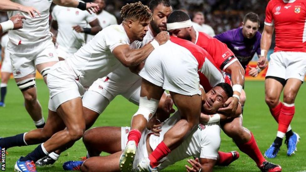 England 35-3 Tonga: Eddie Jones' side battle to opening World Cup win ...