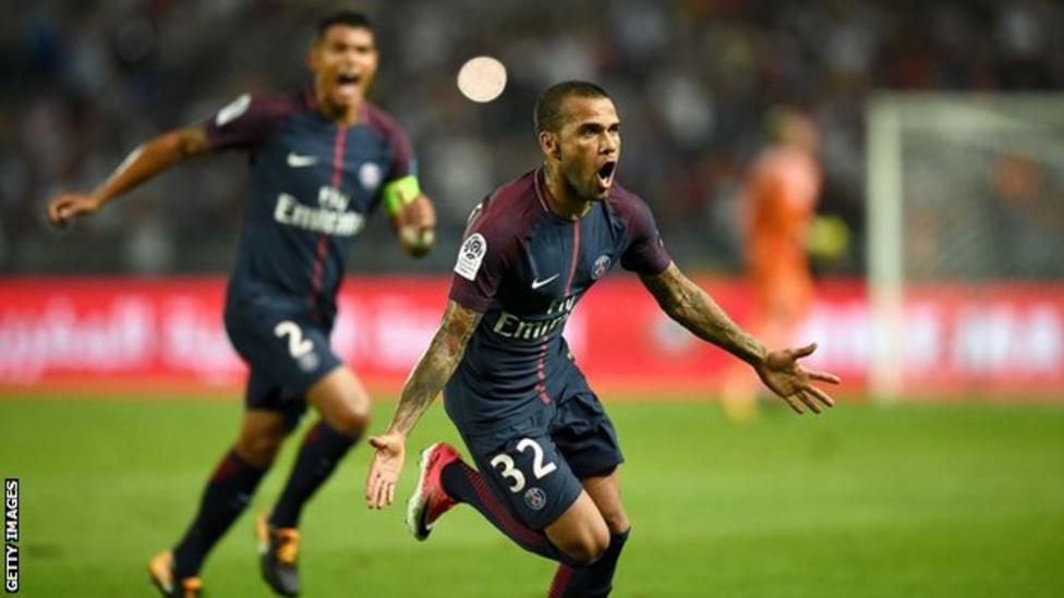 Dani Alves scores on debut as PSG beat Monaco in Trophee des Champions ...