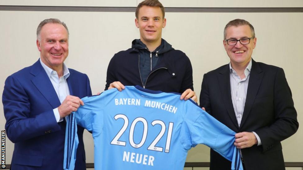 Manuel Neuer: Bayern Munich goalkeeper signs new five-year contract ...