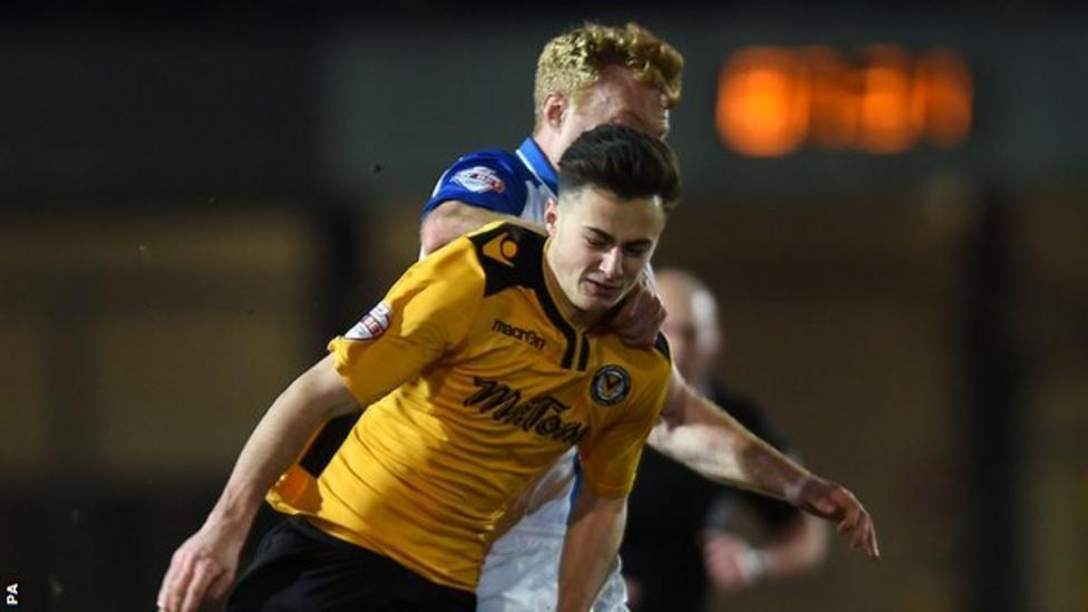Aaron Collins: Wolves sign Newport County's teenage striker - BBC Sport