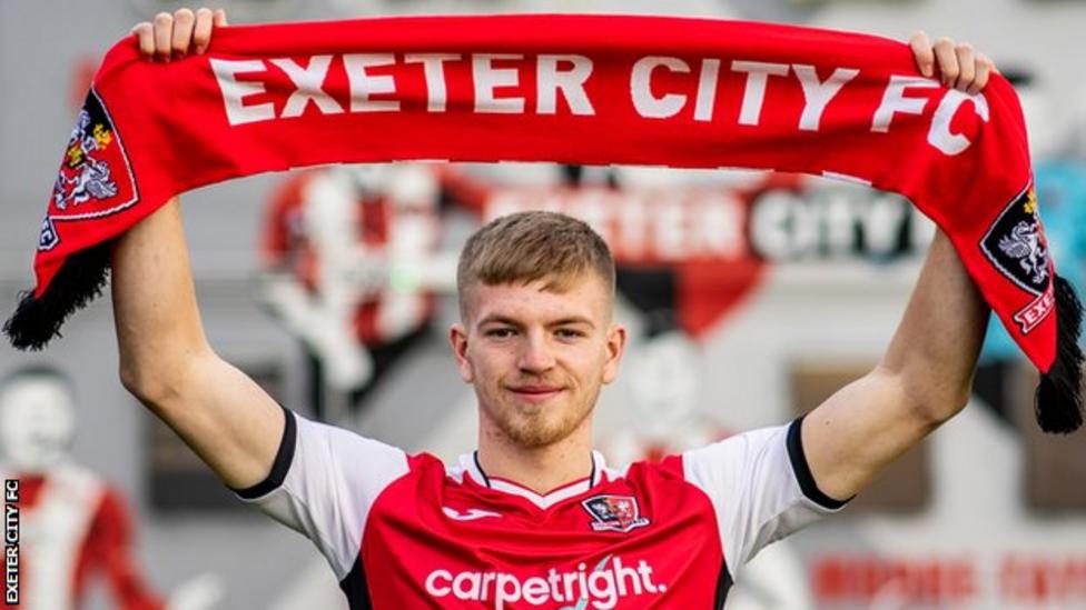 Kieran Phillips: Exeter City sign Huddersfield Town forward on loan ...