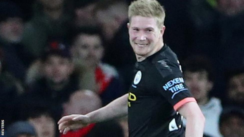 Arsenal 0 3 Manchester City Kevin De Bruyne Scores Twice As City