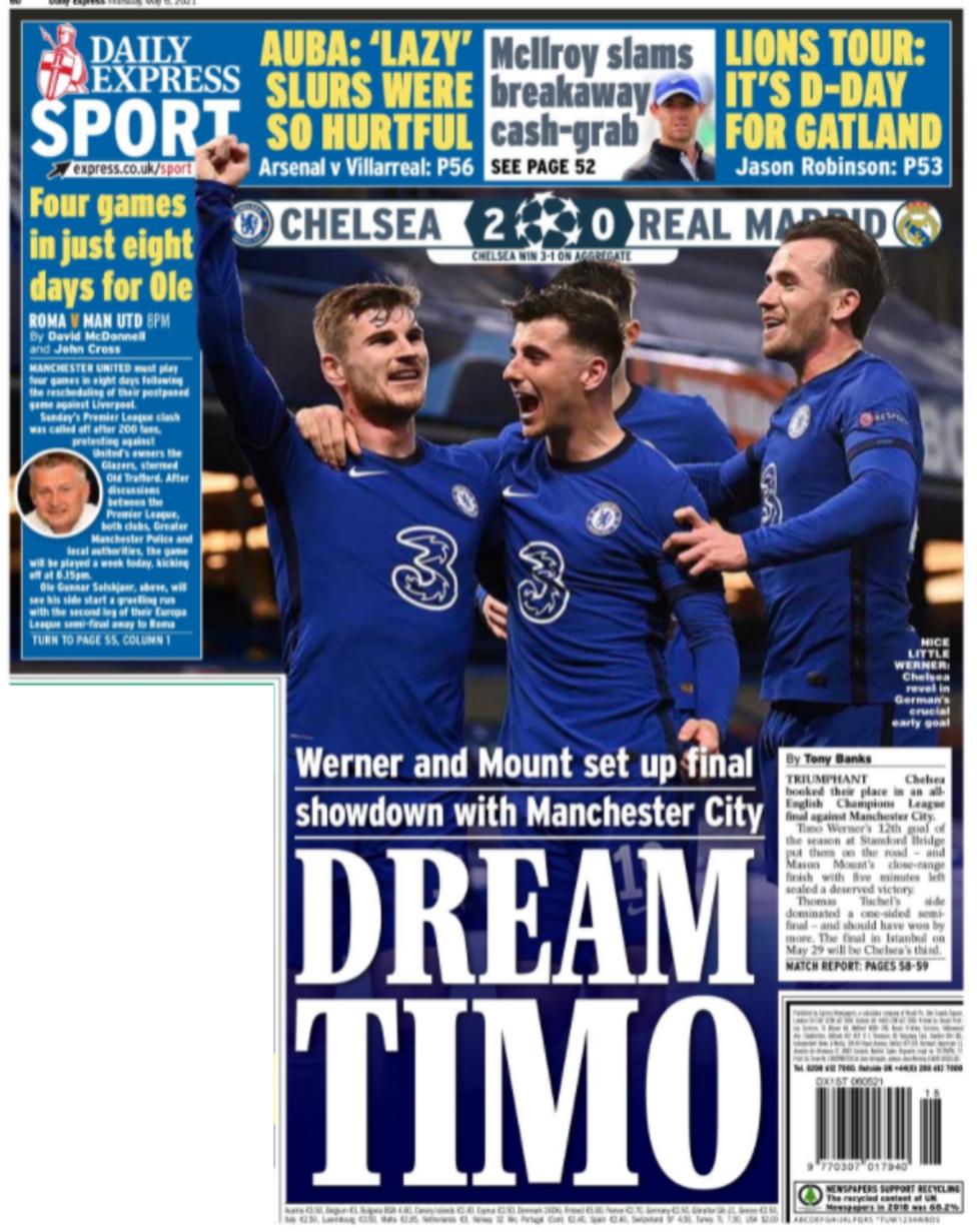 Sunday's back pages - BBC Sport