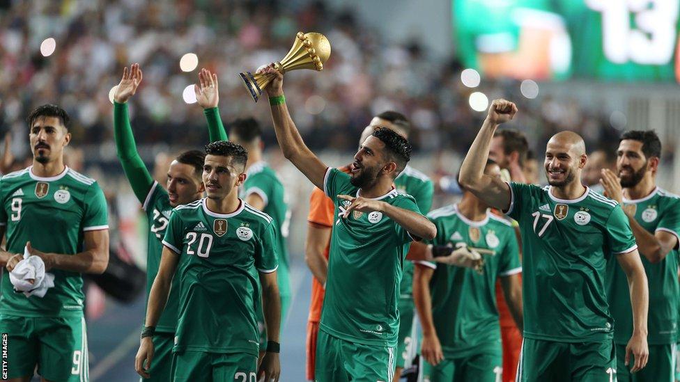 Algeria parade Afcon trophy after beating Benin in first match back ...