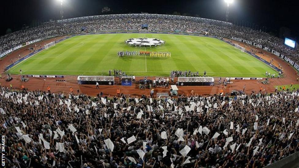 Partizan Belgrade: Uefa bans Serbian side from European competitions ...