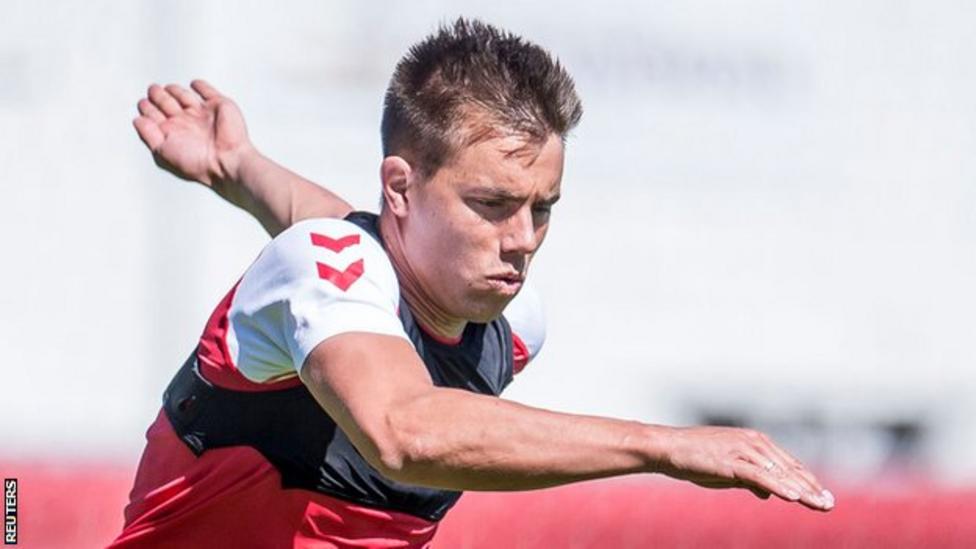 Jonas Knudsen: Denmark players pay for jet so defender can see new-born ...