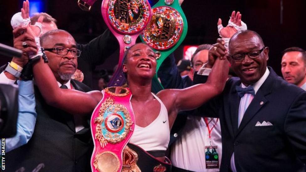 Claressa Shields seeks boxing record with win over Ivana Habazin - BBC ...