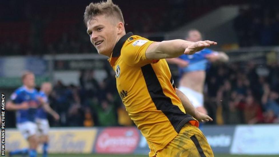 On-loan Newport striker Rhys Healey approached by FA Cup rivals ...