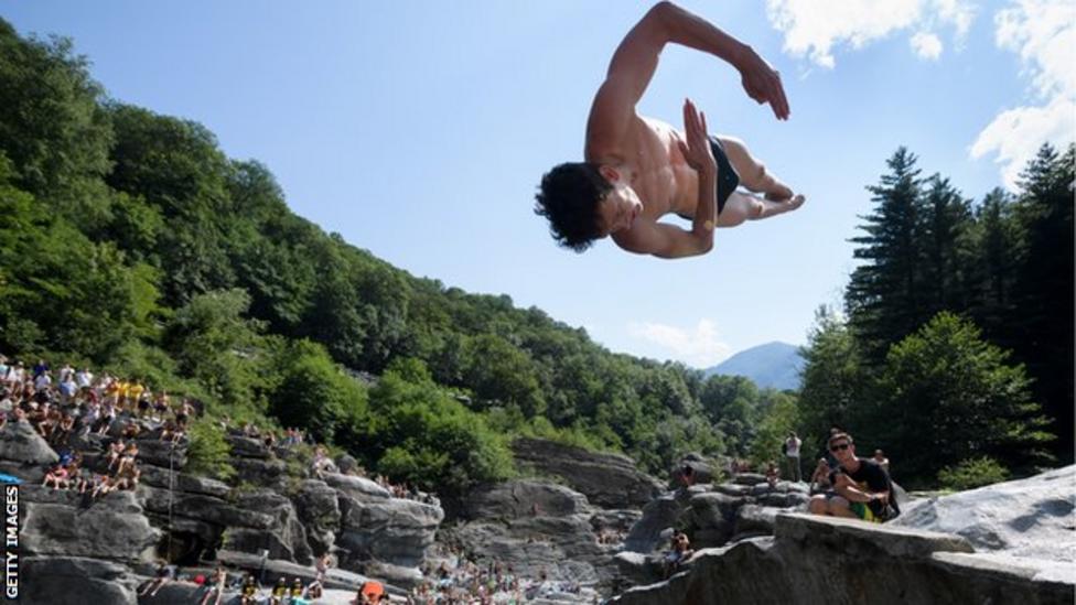 Aidan Heslop: Cliff diving champion, 15, targets Commonwealth Games ...