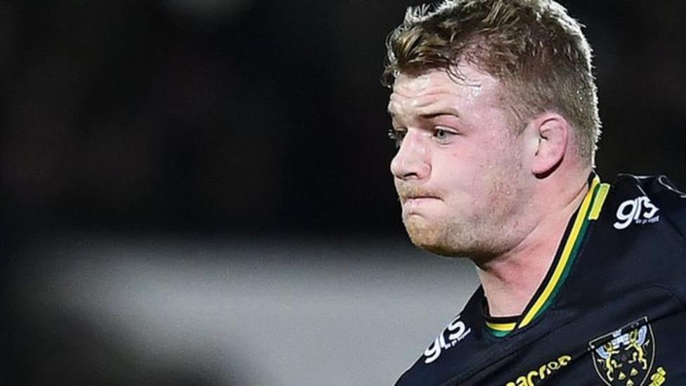 David Ribbans: Northampton Saints lock extends stay at Franklin's ...