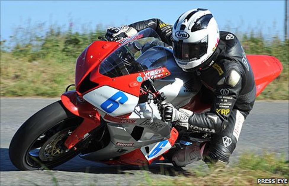 William Dunlop hurts arm in Skerries Road Races crash - BBC Sport
