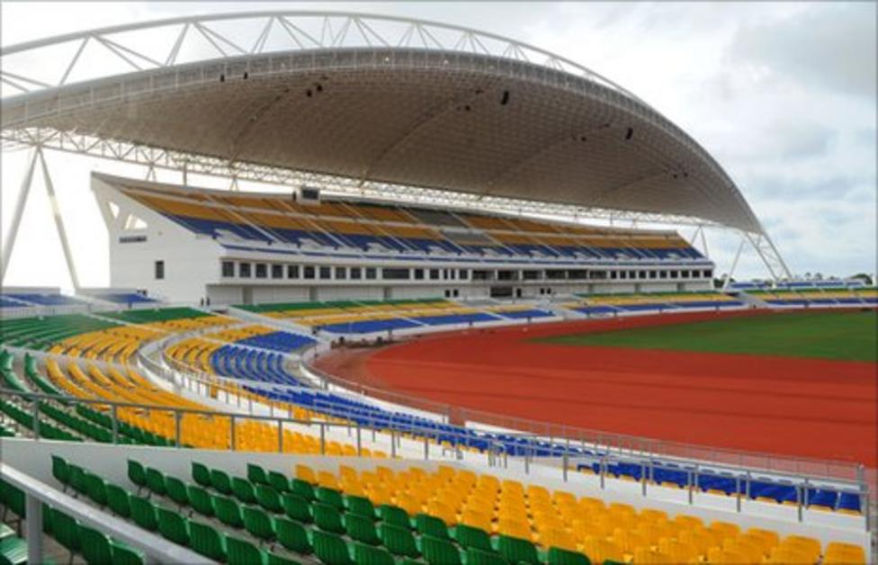 Concerns for Gabon pitch as Nations Cup stadium opens - BBC Sport
