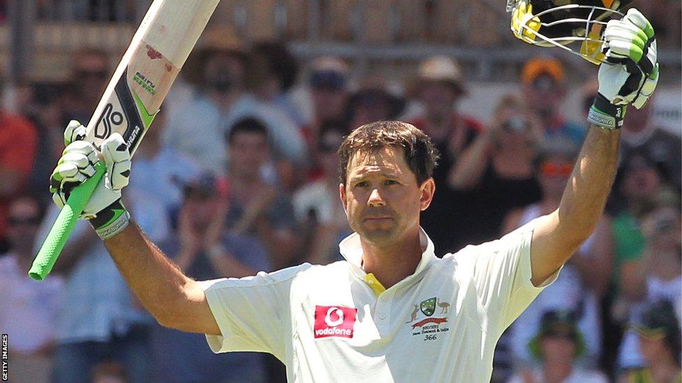 Ricky Ponting's career in pictures - BBC Sport
