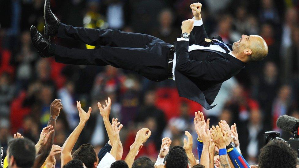 Pep Guardiola: Career in pictures - BBC Sport