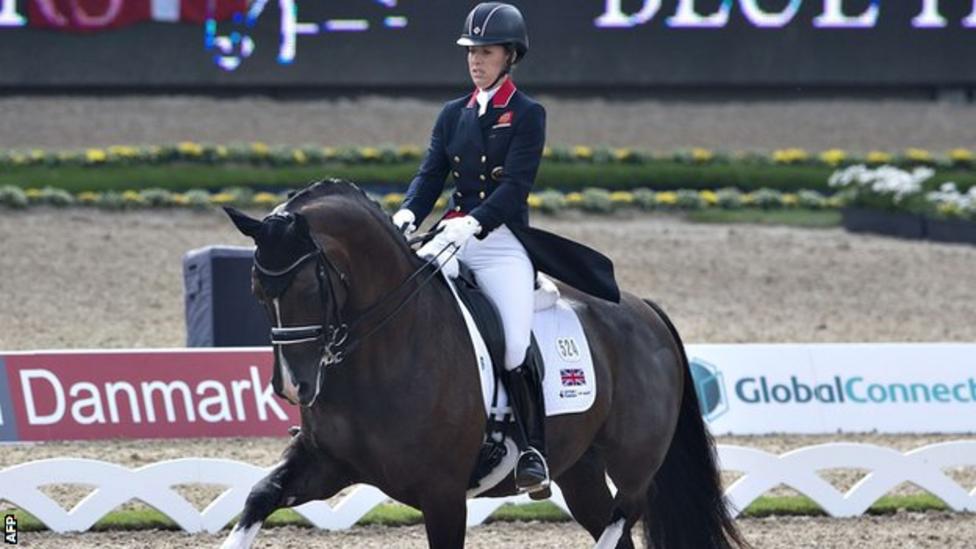 Charlotte Dujardin wins European individual dressage title - BBC Sport