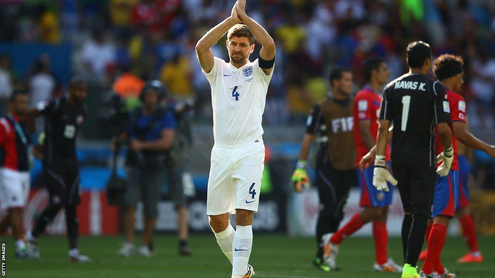 Steven Gerrard: Captain's England career in pictures - BBC Sport