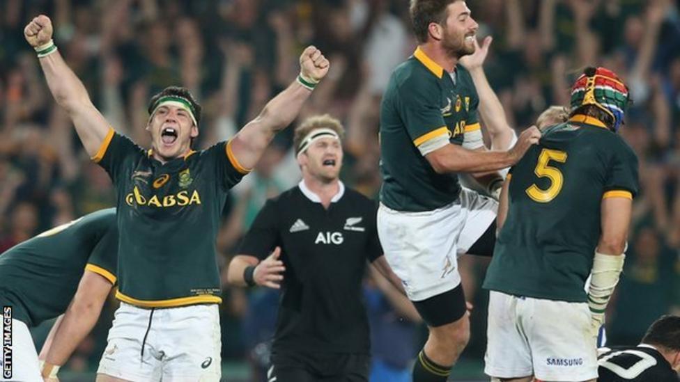 Rugby Championship: South Africa beat New Zealand in thriller - BBC Sport