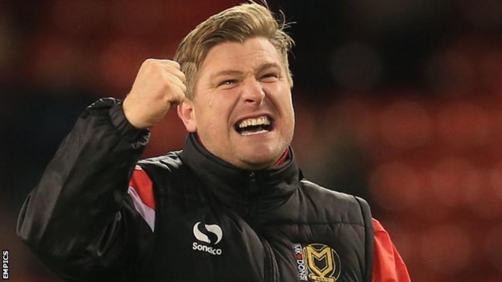 Karl Robinson: MK Dons boss hails battling attributes - BBC Sport