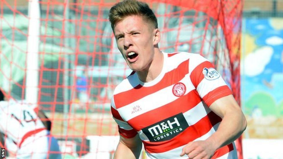 Hamilton Academical: Greg Docherty "over the moon" with goal - BBC Sport